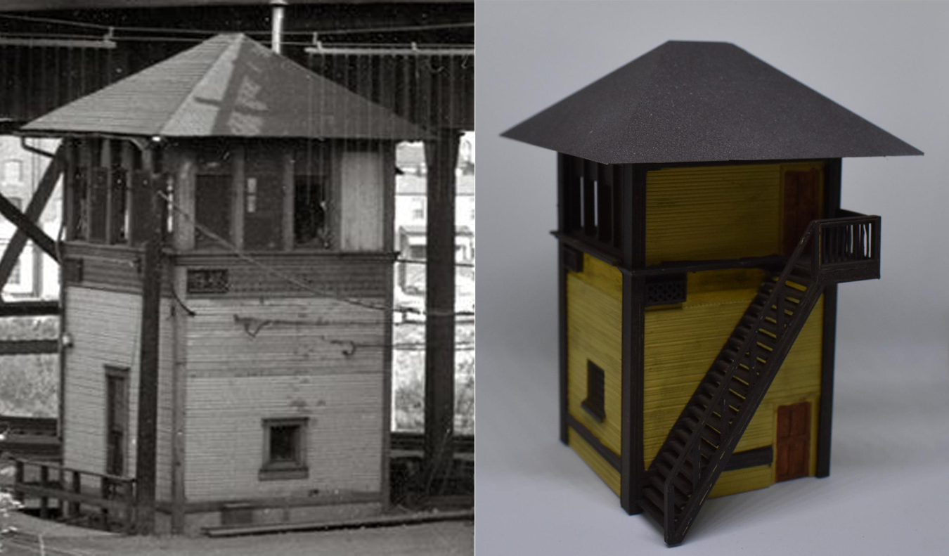 HO Scale - P&LE Interlocking Switch Tower, McKeesport, PA – Scale ...